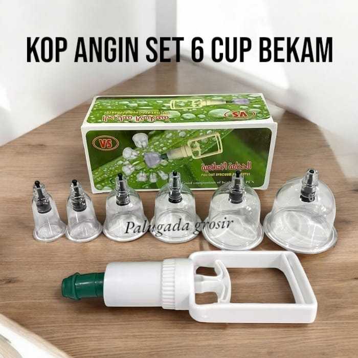 Jual Kop Angin Lengkap ISI 6 CUP Alat Bekam Untuk Mengobati Masuk Angin Dan Kesehatan Badan ...