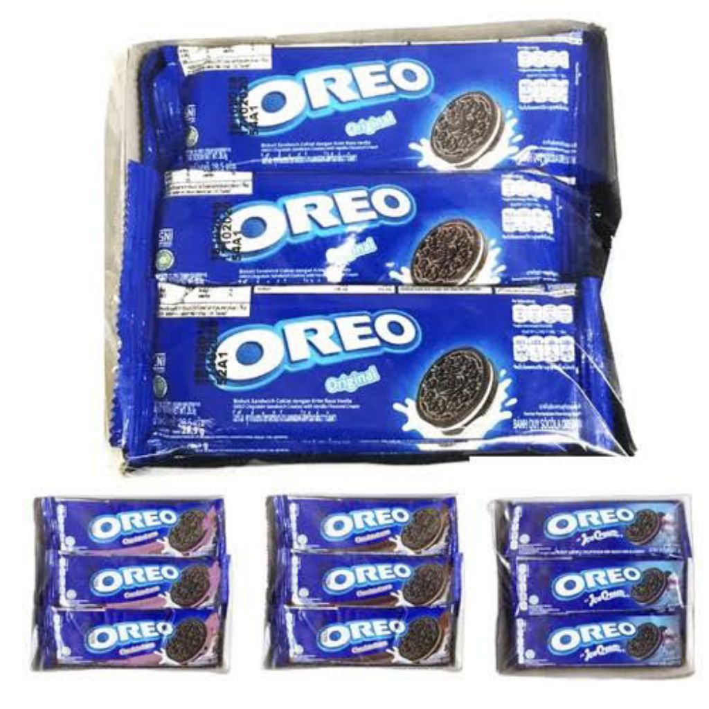 Jual OREO BISKUIT 27GR (ISI 10 BUNGKUS) | Shopee Indonesia