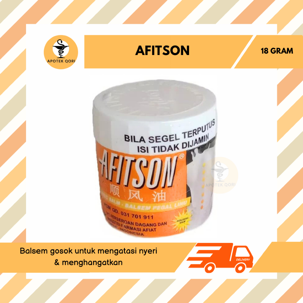 Jual AFITSON BALSEM 18 G / MERINGANKAN PEGAL & NYERI OTOT | Shopee ...