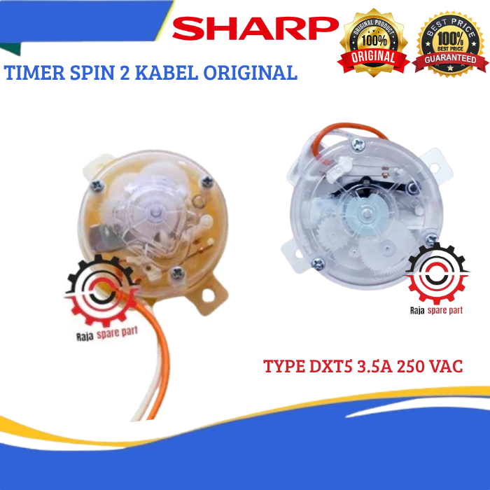 Jual TIMER PENGERING 2 KABEL MESIN CUCI SHARP DUA TABUNG ORIGINAL TYPE ...