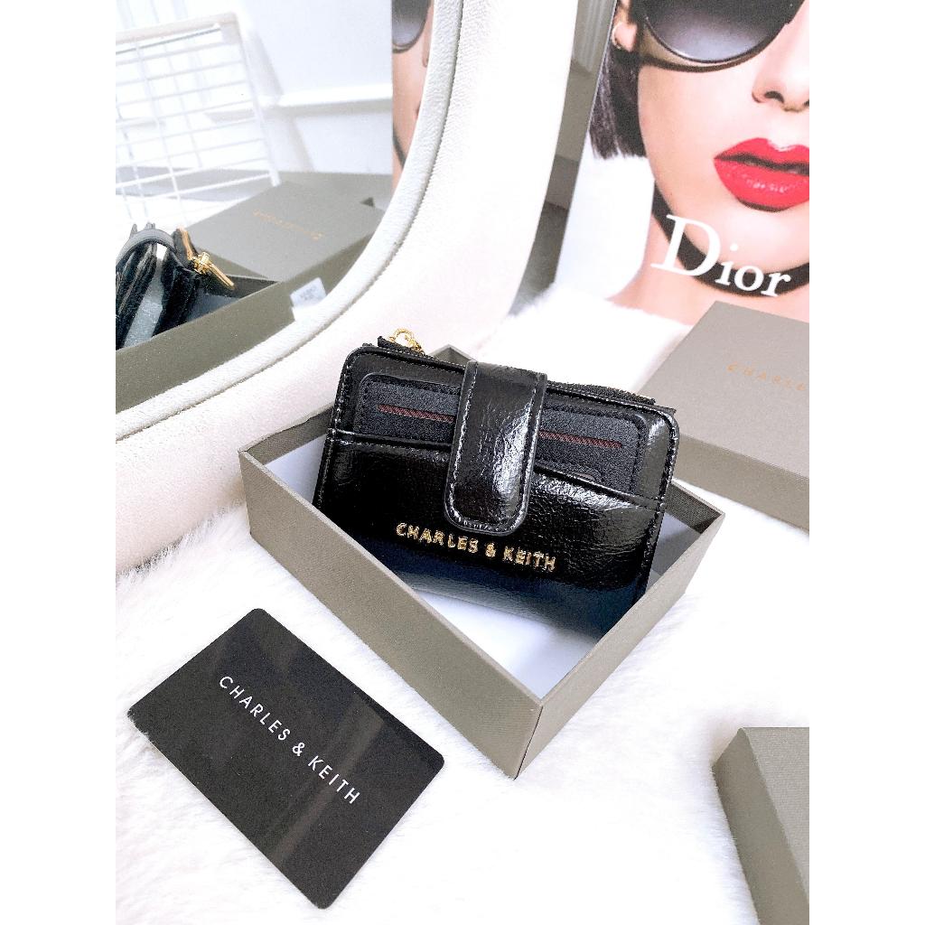 Jual Dompet Lipat Wanita Medium Size CK Premium Tebal Kode CK68 Glossy Penutup Coin Zipper ...