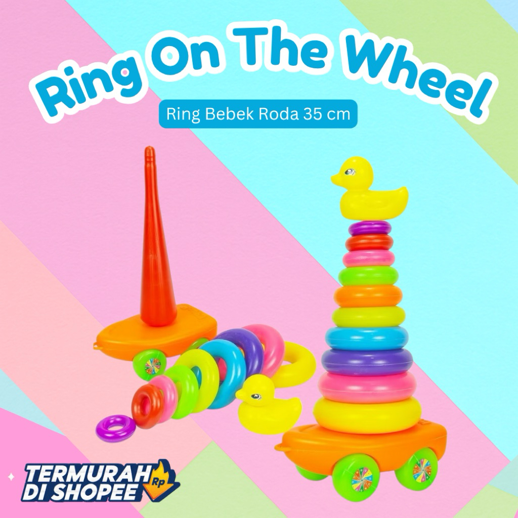 Jual Mainan RING ON THE WHEELS ring donat roda bebek mainan bayi ring ...