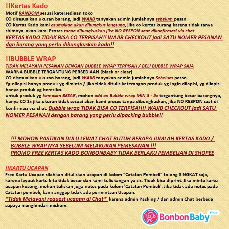 Jual WAJIB TANYA / BACA DESKRIPSI Sebelum ORDER!! Tambahan Packing ...