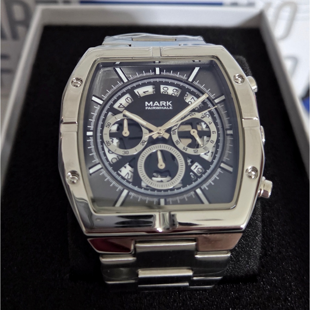 Jual MARK FAIRWHALE Power Jam Tangan Pria Analog Quartz Baterai ...