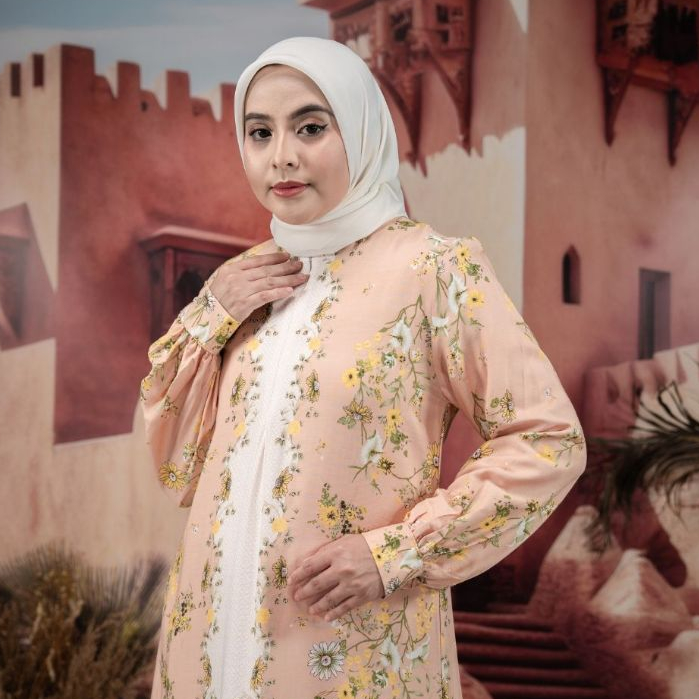 Jual Baneska Gamis Daily Ravelia Series - Gamis Katun Rayon Premium | Shopee Indonesia