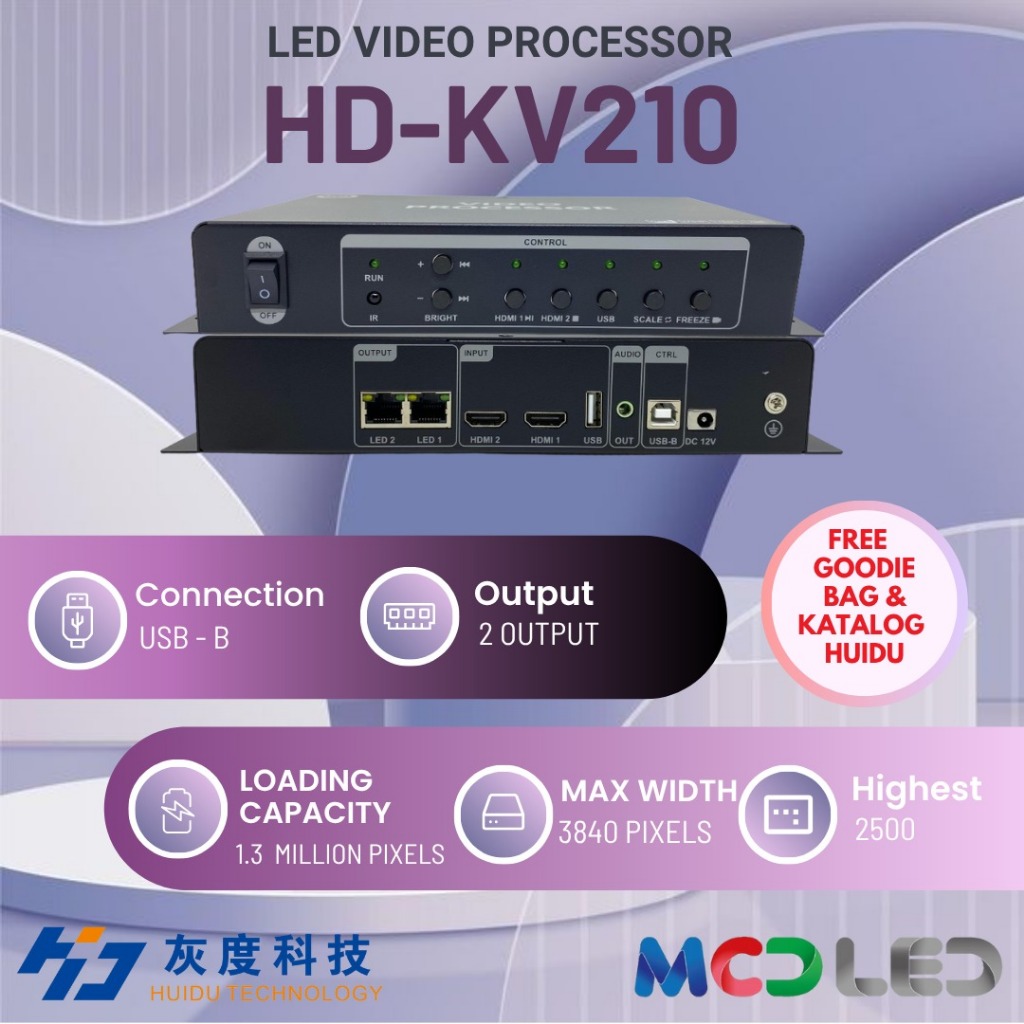 Jual HUIDU TECHNOLOGY LED VIDEO PROCESSOR HD-KV210 | Shopee Indonesia