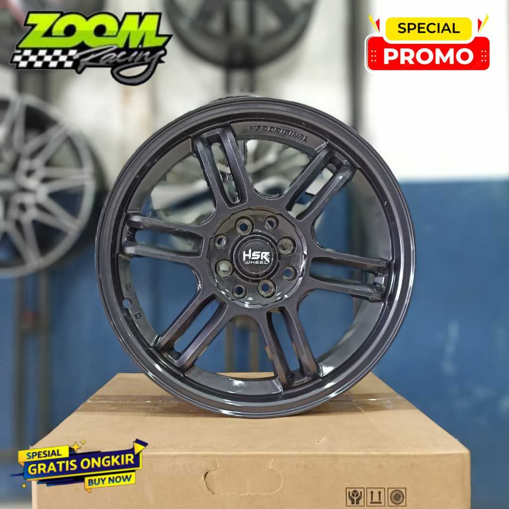 Jual Velg Racing Ring 17 Hsr Aeri Pcd 4x100/114,3 Grey Untuk Mobil Alvez Binguo Ev Jazz City ...