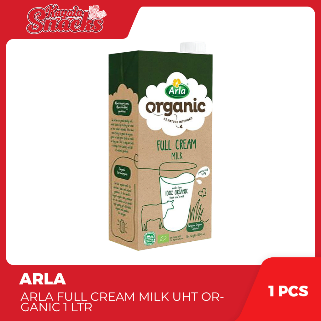 Jual ARLA Full Cream Milk UHT Organic 1 LTR - 1 Pcs | Shopee Indonesia