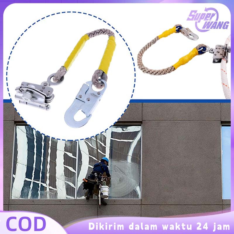 Jual 1set Sliding Rope Grab Fall Arrester Diameter Rope 16-20mm Rope ...