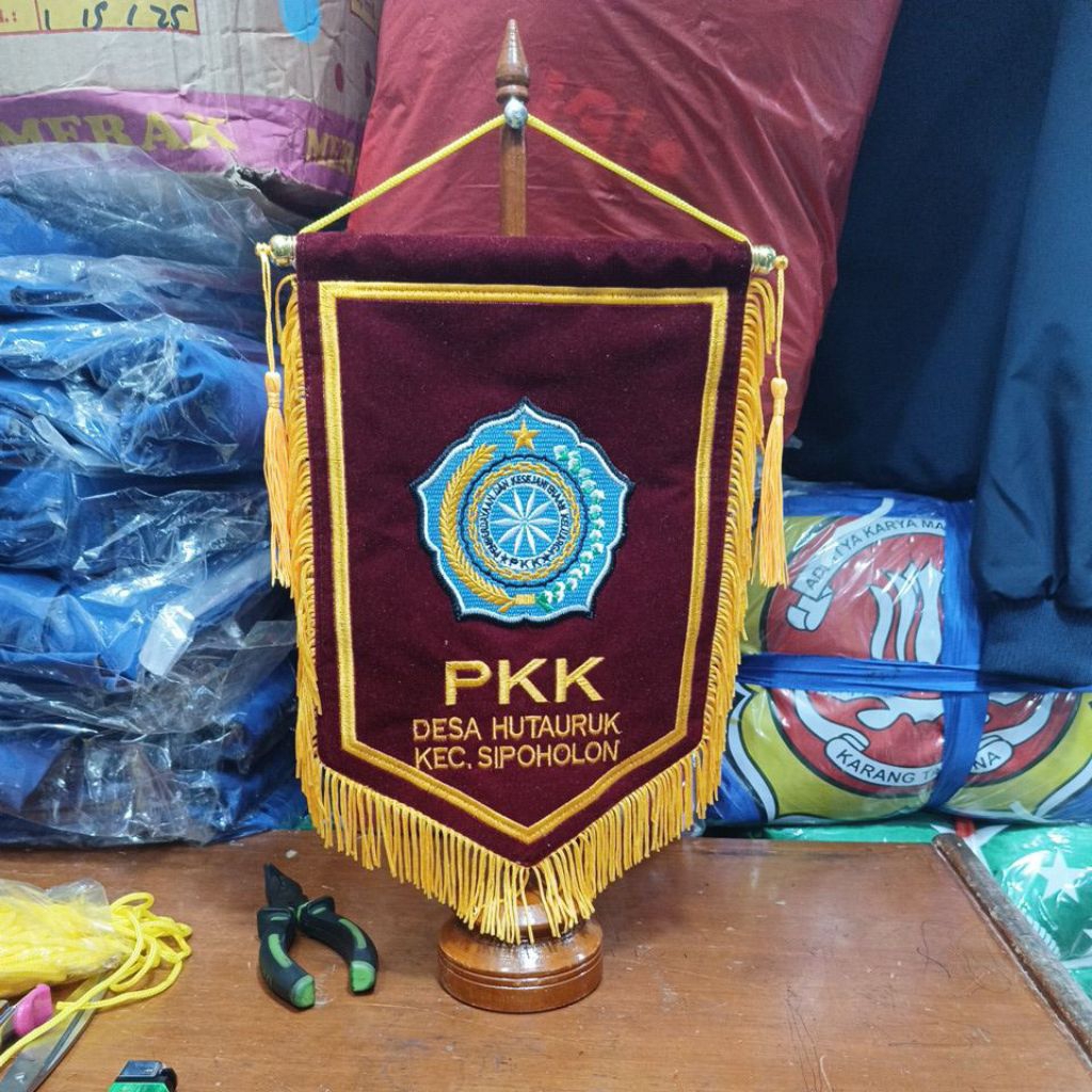 Jual Termurah BENDERA PKK VANDEL / BENDERA VANDEL PKK MEJA + TIANG ...