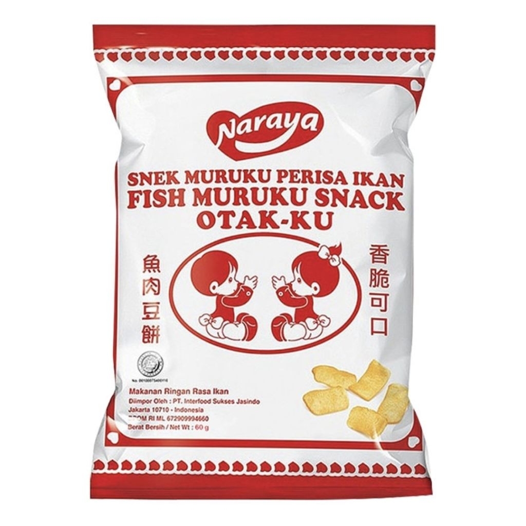 Jual Naraya Muruku Snack Otak-ku Ikan 60 g | Shopee Indonesia