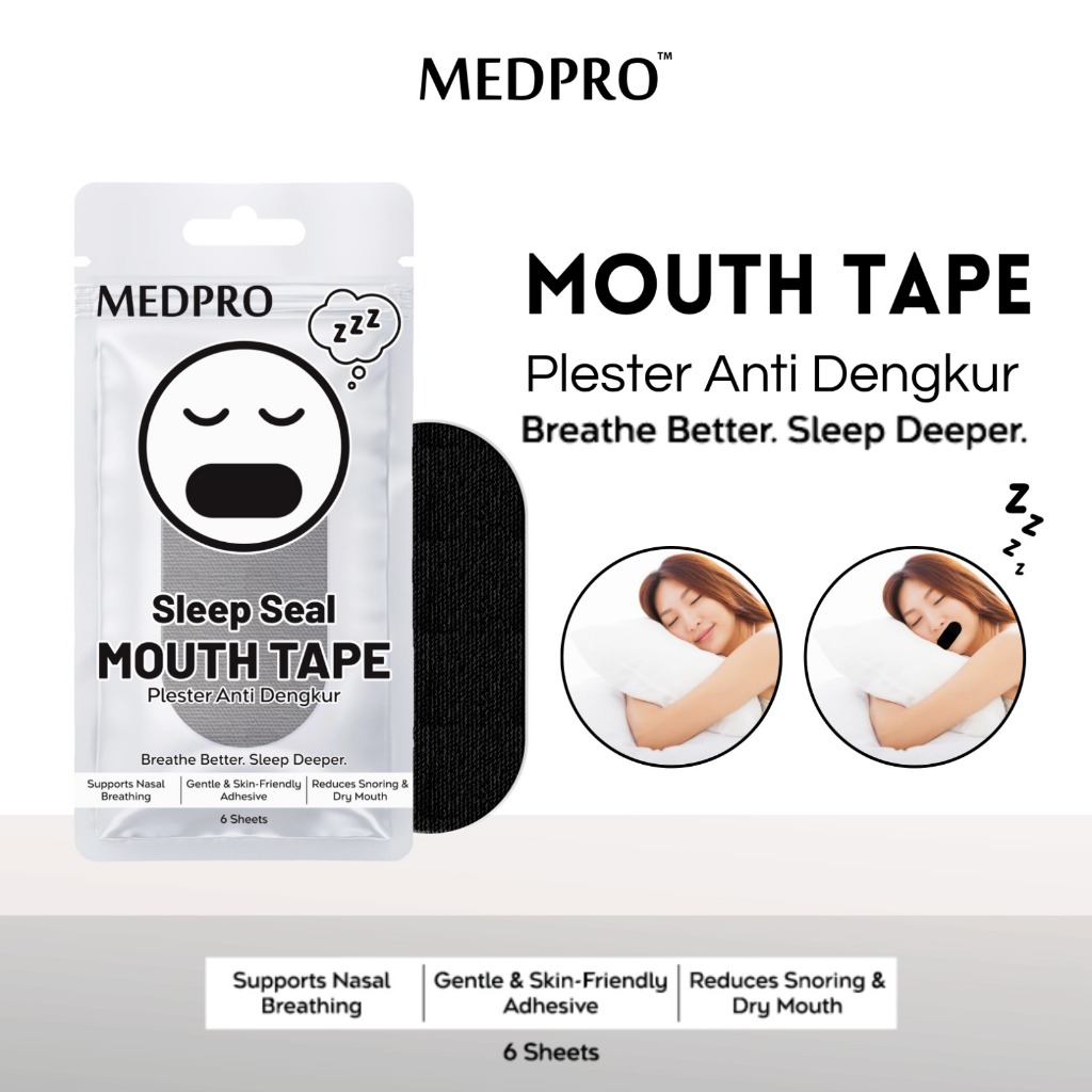 Jual [ANTI NGOROK] Medpro Mouth Tape Plester Mulut Tidur Anti Dengkur ...