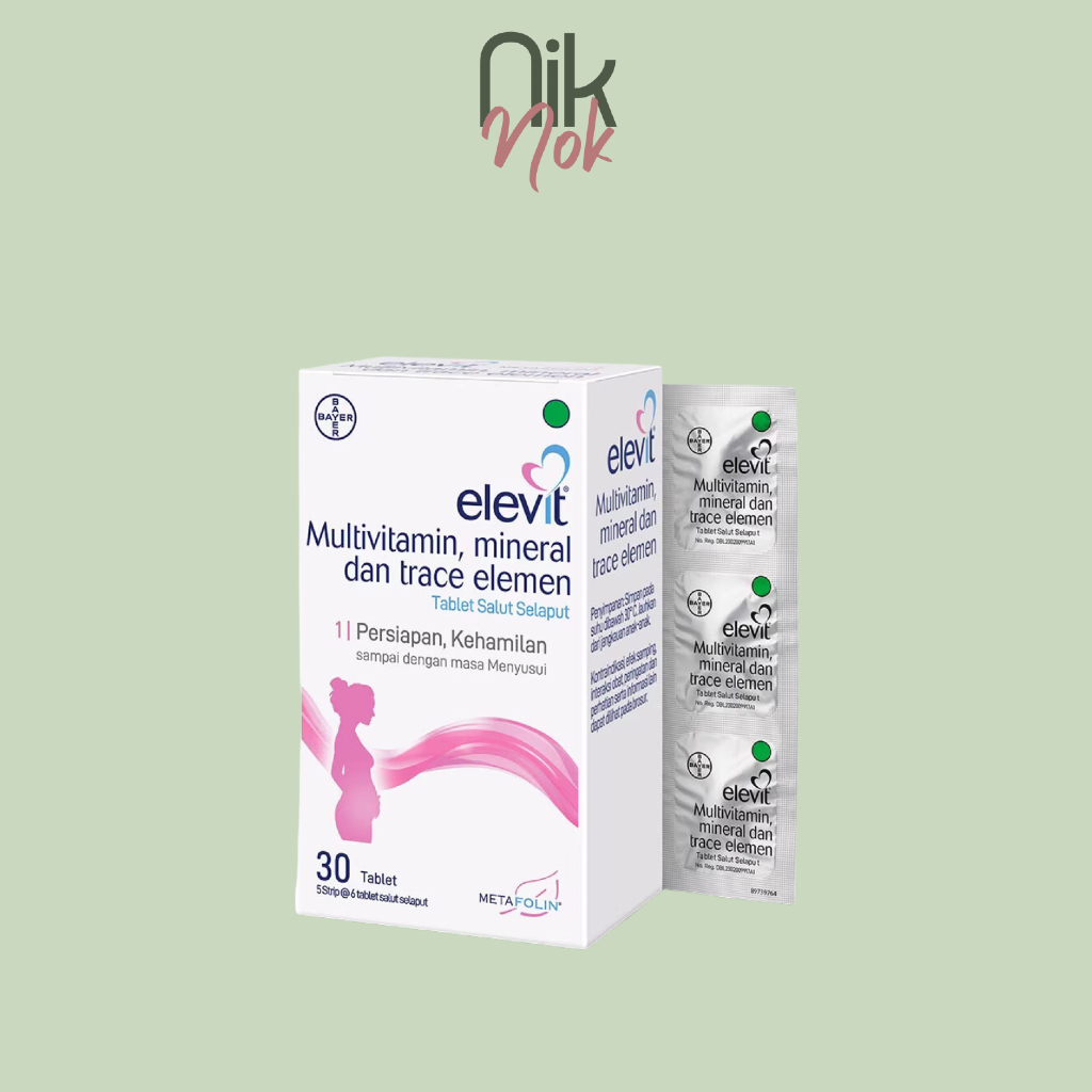 Jual Elevit Pregnancy Multivitamin 30 Tablet - Suplemen Untuk Ibu Hamil ...
