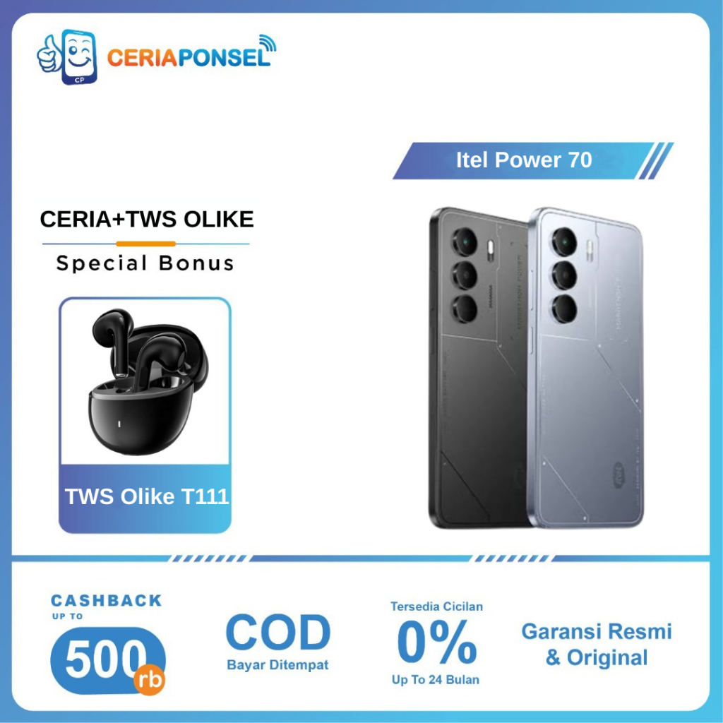 Jual ITEL P70 8/128GB Mediatek Helio G50 Ultimate, 6000 mAh | Garansi Resmi Itel Indonesia 1 ...