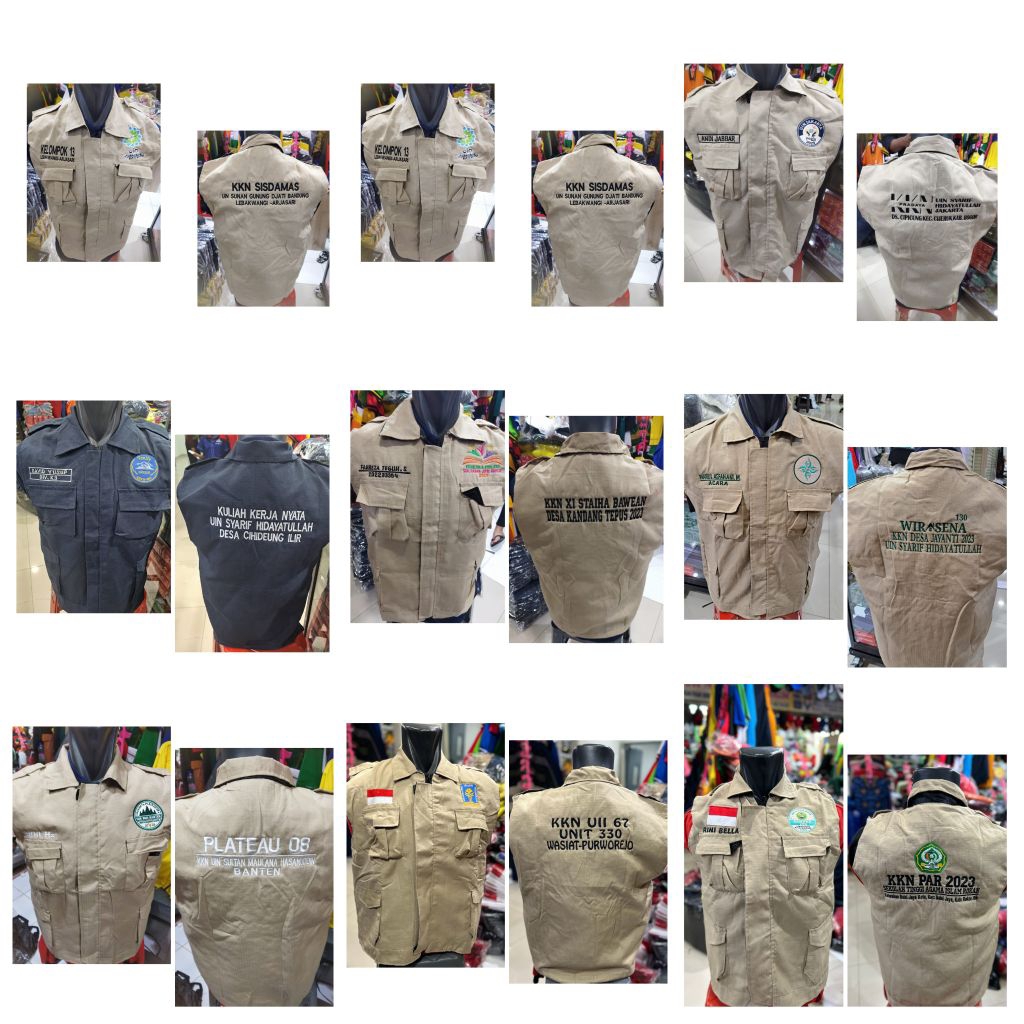 Jual Rompi KKN Custom#Rompi kegiatan lapangan#rompi mahasiswa | Shopee ...