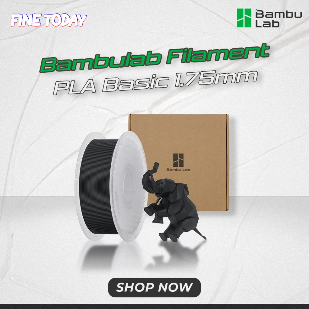 Jual Bambulab PLA Basic 3D Printer Filament 1kg 1.75mm with Spool High ...