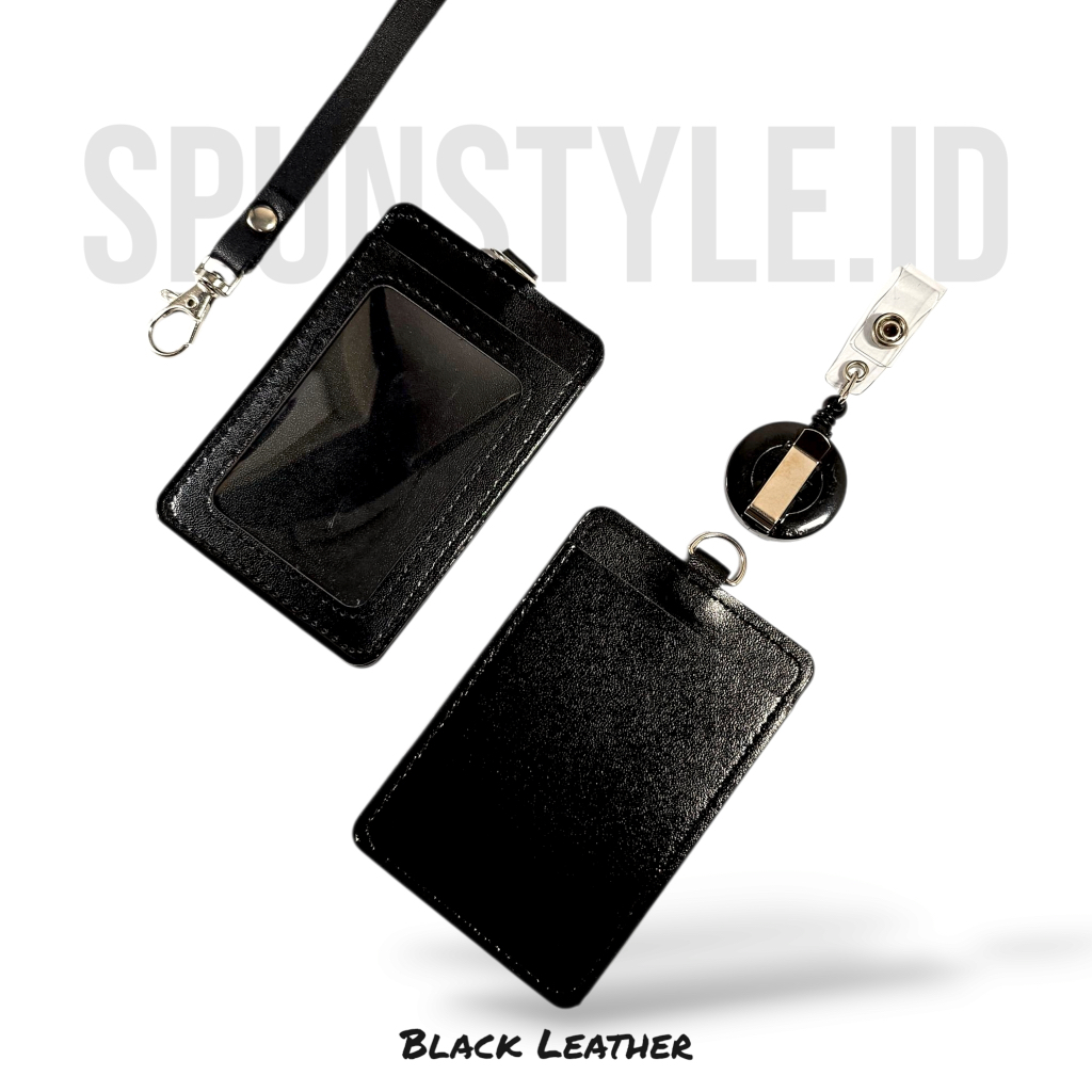 Jual ID Card Saku /Lanyard Kulit /Name Tag With Yoyo by SPUNSTYLE ...