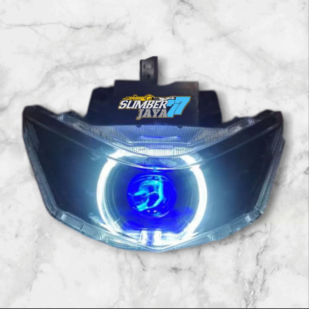 Jual paket lampu depan biled set reflektor beat deluxe stret 2019-2023 ...