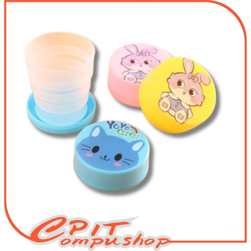 Jual Gelas Lipat Plastik Portable Travel Telescopic Cup Plastic / Cup ...