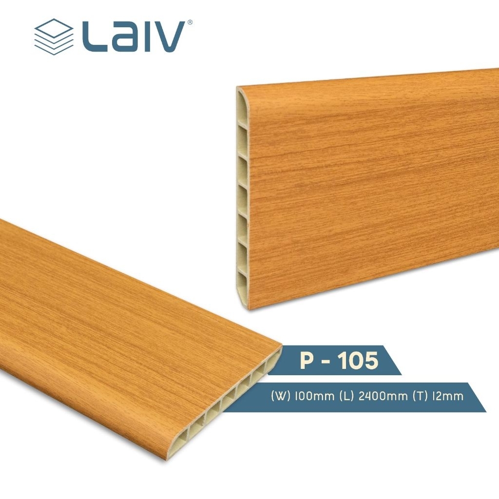 Jual Plint WPC Laiv panjang 2,4m lebar 10cm | Shopee Indonesia