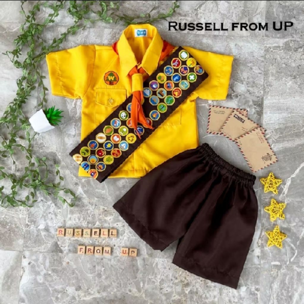 Jual Russel From Up Costume | Kostum Russell Up Anak | Baju Russell Up ...