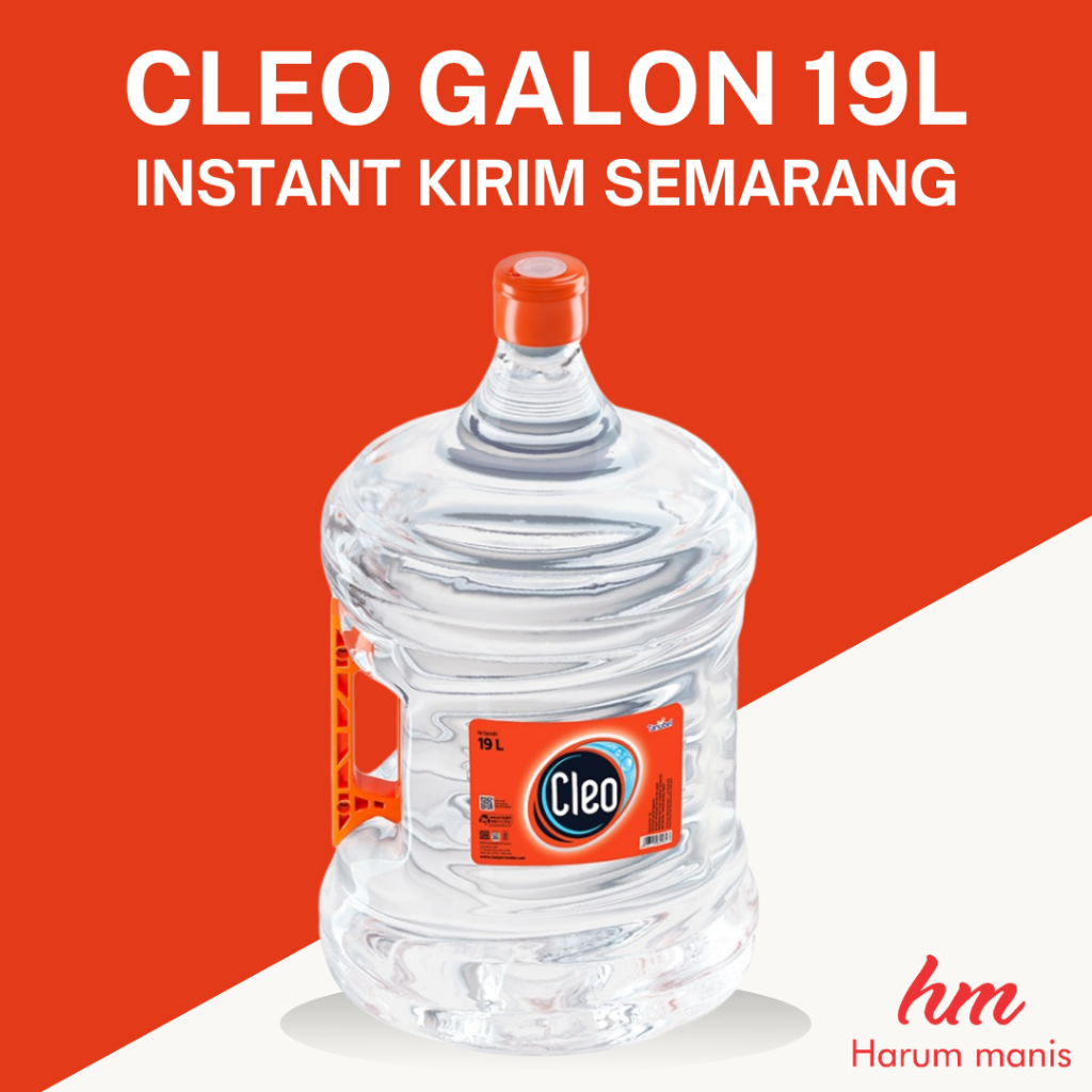 Jual Cleo Air Mineral Galon + Isi 19 liter Kirim Instant Semarang | Shopee Indonesia