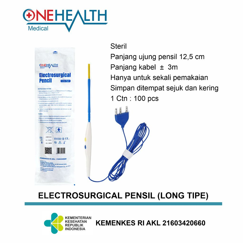 Jual ESU Pensil Couter. Electrosurgical Pencil. Pen Cauter ...