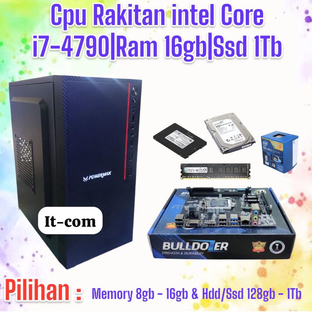 Jual CPU RAKITAN INTEL CORE i7 | 8GB RAM | 512GB Nvme SUPER | Shopee Indonesia