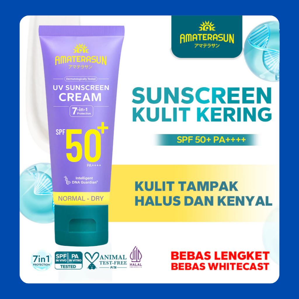 Jual Bienesstuff x AMATERASUN [REAL SPF Certified] UV Sunscreen Cream SPF 50+ PA++++ | Shopee ...