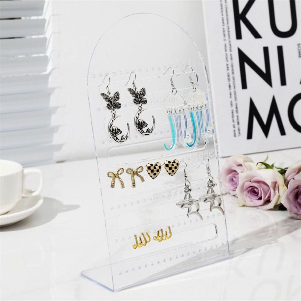 Jual Aineed | Pajangan Anting, Display Anting 7 Baris, Rak Anting Akrilik, Papan Anting ...