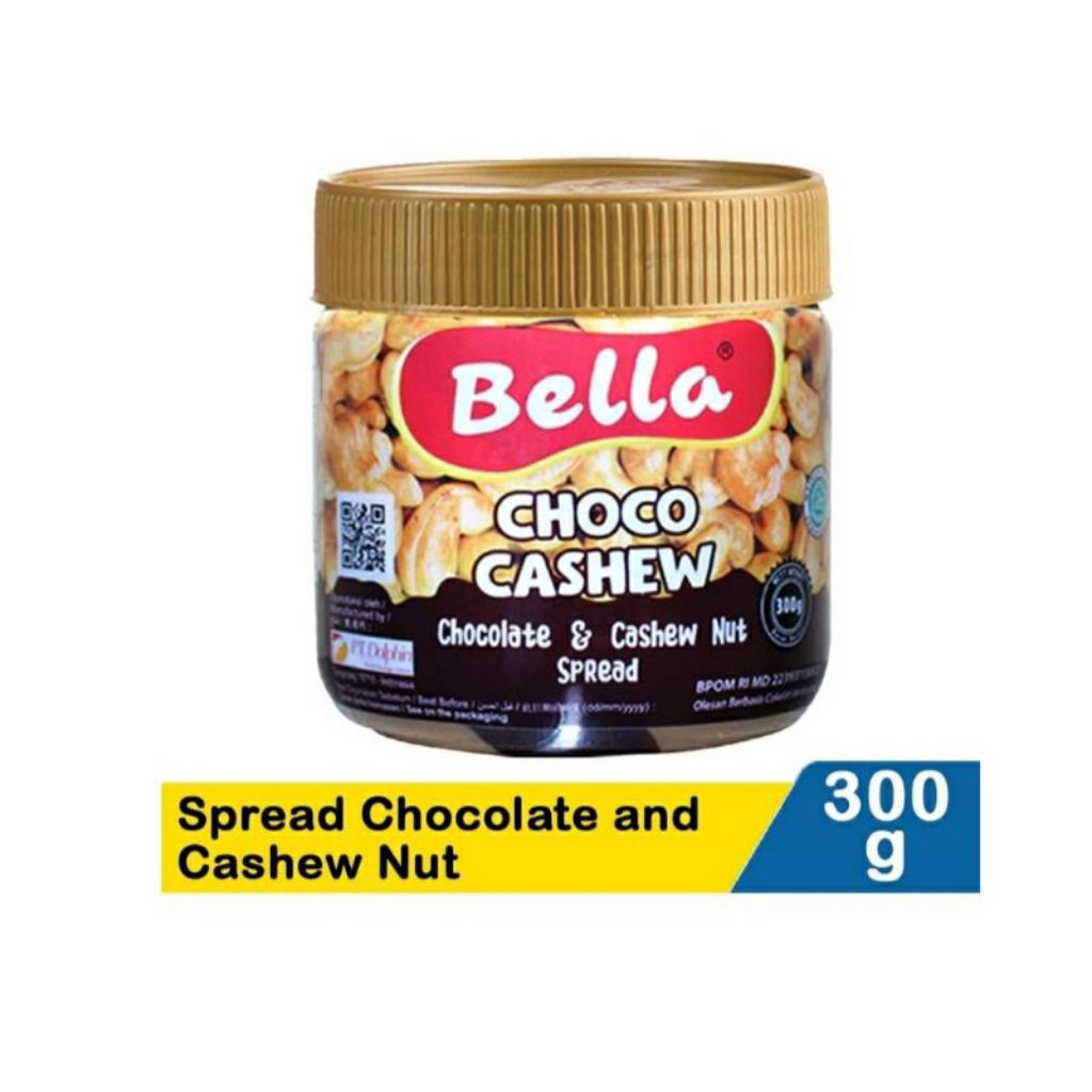 Jual Bella Choco Cashew chocolate & cashew nut spread 300g | Shopee ...