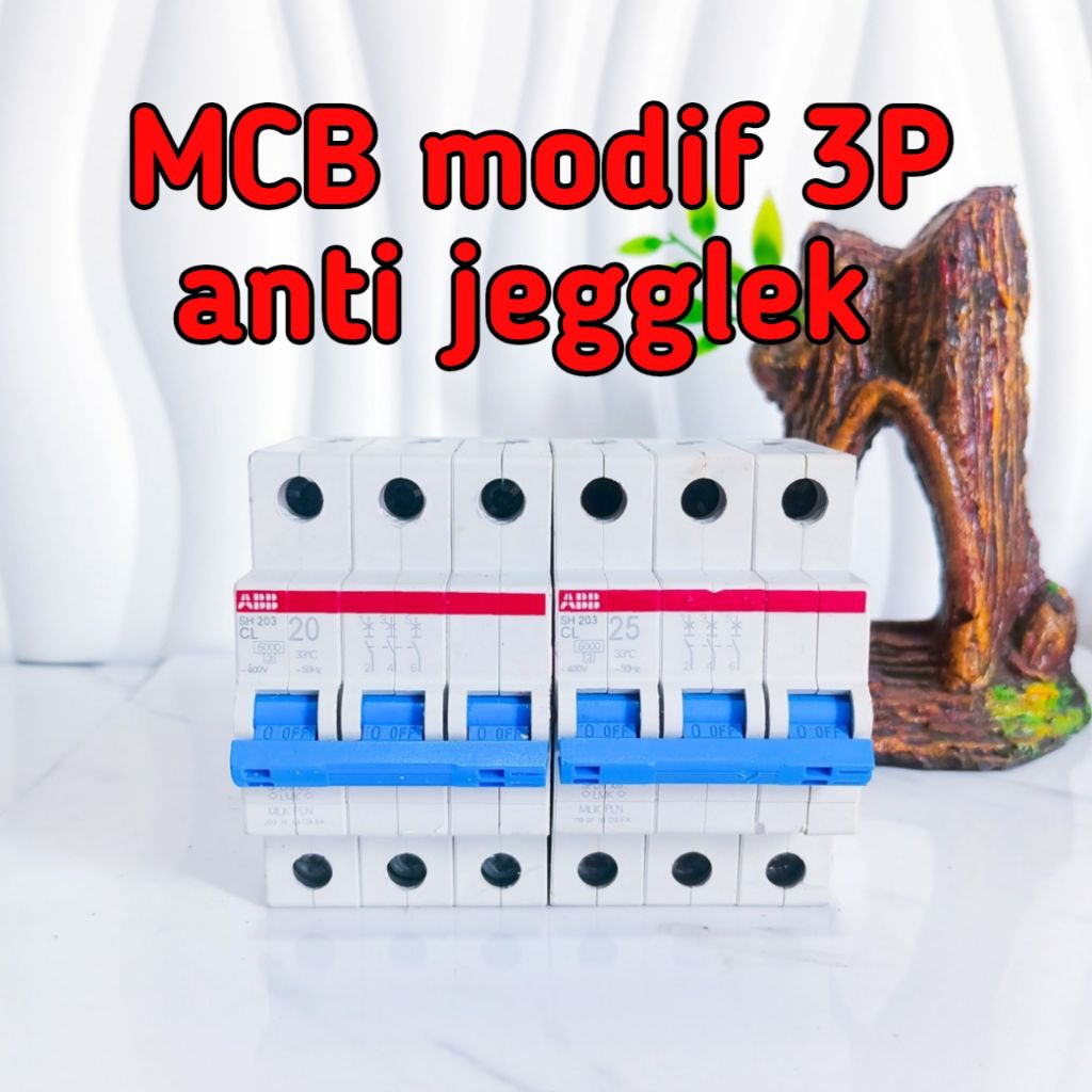 Jual MCB PLN ABB 3P MODIF ANTI JEGGLEK | Shopee Indonesia