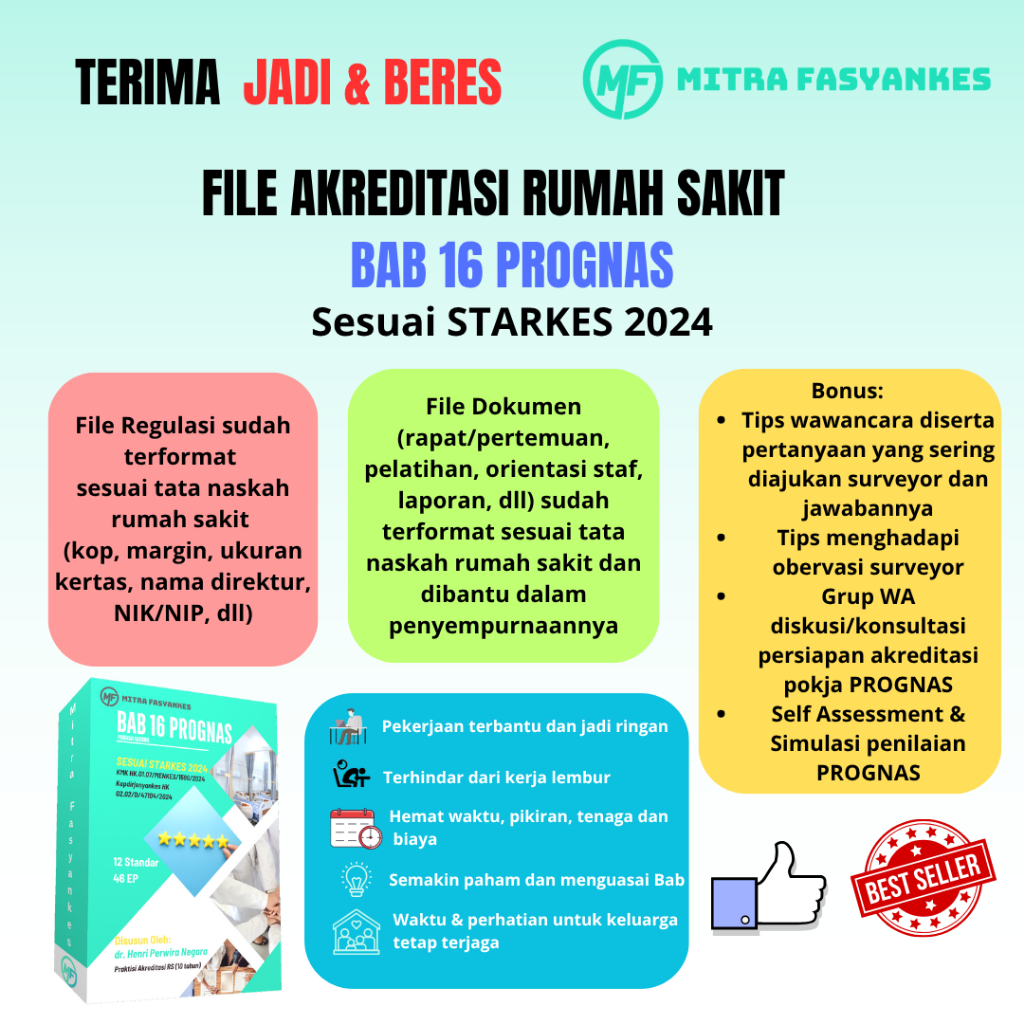 Jual AKREDITASI RUMAH SAKIT BAB 16 PROGNAS TERBARU VERSI 2024 TERIMA JADI & BERES | Shopee Indonesia