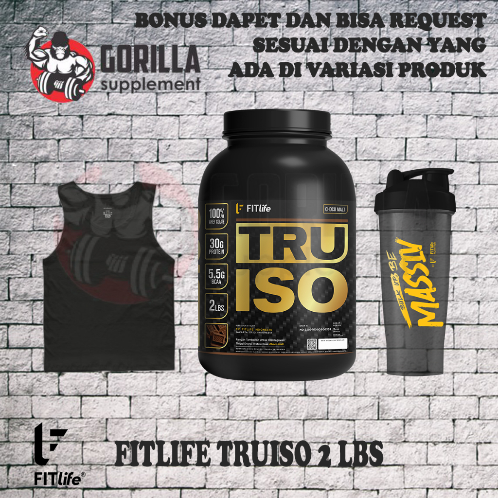 Jual PROMO FITlife Truiso Whey Protein Isolate 2lbs/900gr (WPro Iso ...