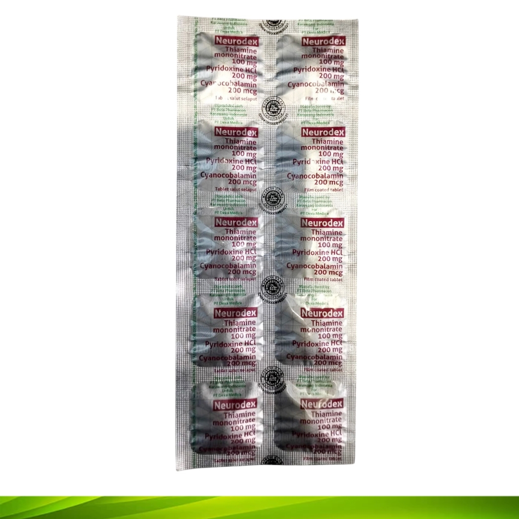 Jual NEURODEX TABLET VITAMIN SARAF OBAT CAPEK | Shopee Indonesia