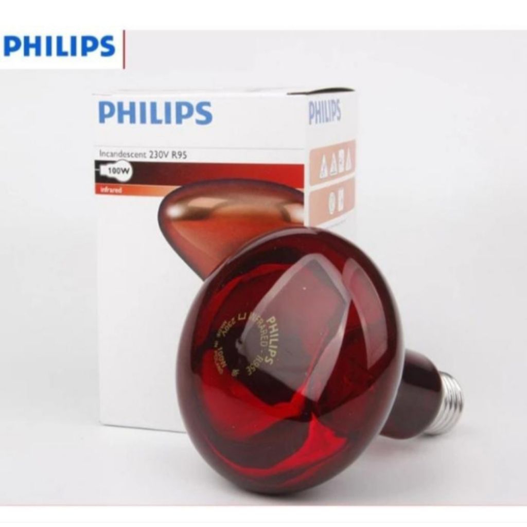 Jual Lampu Terapi Infrared 100wat Philips Bohlam Infra merah Terapi ...