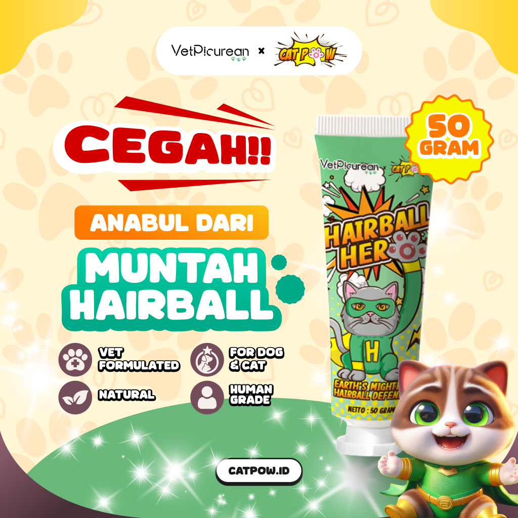 Jual CATPOW Hairball Hero – Obat Anti Muntah Bola Bulu Anabul, Jaga ...