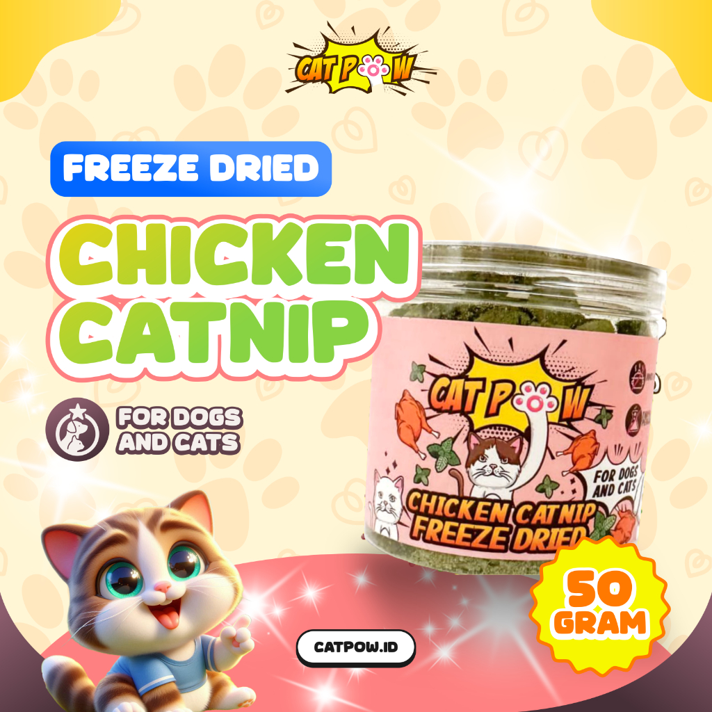Jual Chicken Catnip Freeze Dried – Kombinasi Seru Bikin Anabul Happy ...