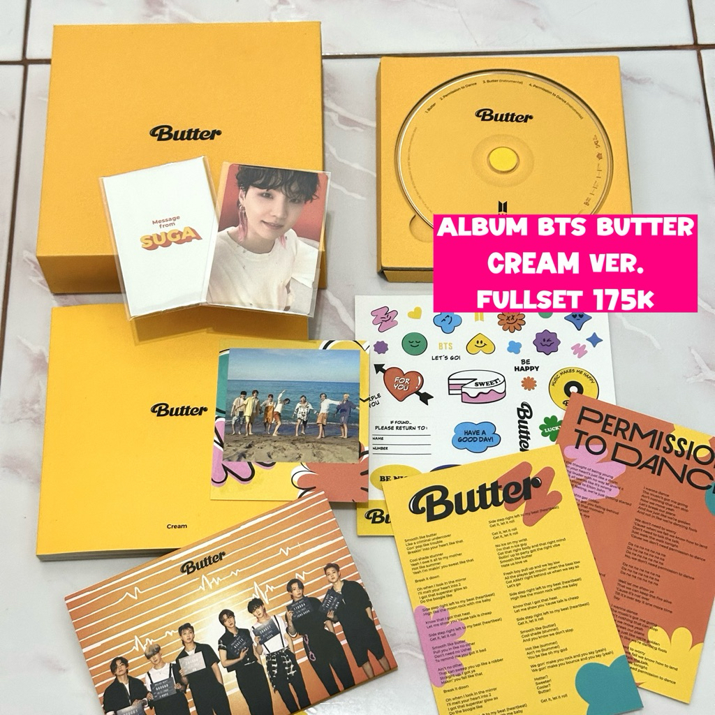 Jual OFFICIAL BTS BUTTER ALBUM CREAM VERSION FULLSET | Shopee Indonesia