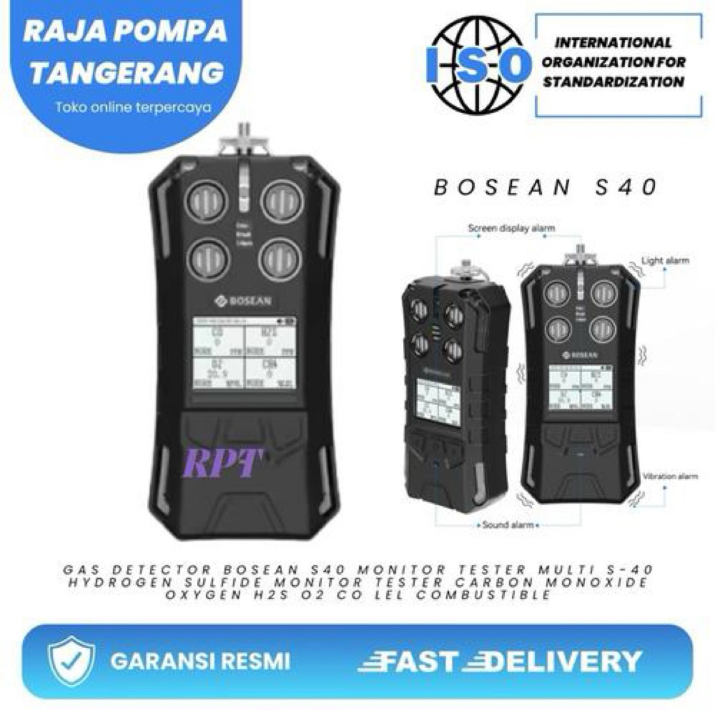 Jual Gas Detector Bosean S40 Monitor Tester Multi S-40 Hydrogen Sulfide ...