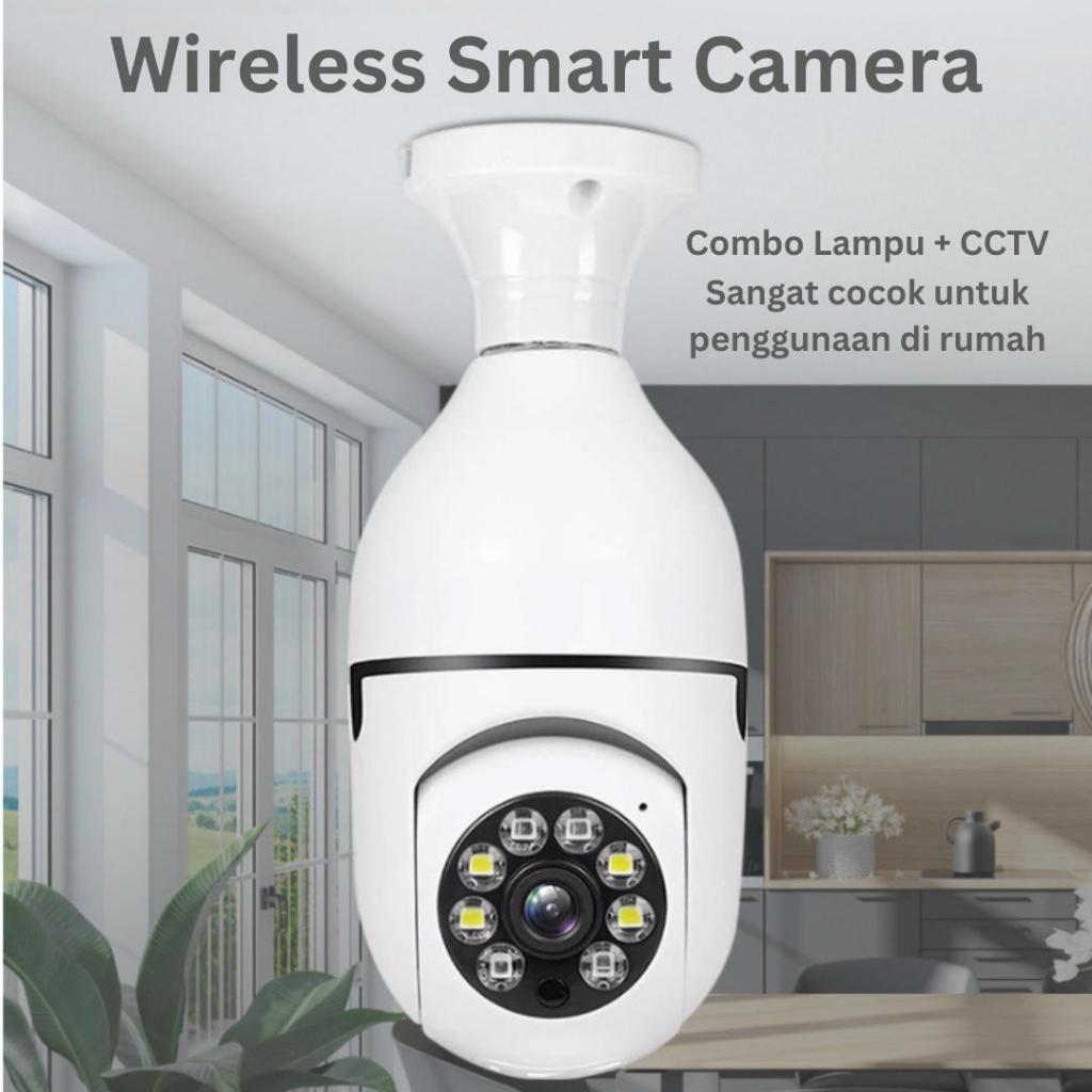 Jual CCTV E27 WiFi Kamera Mini 360 Derajat – Kamera Pengawas Rumah Full ...