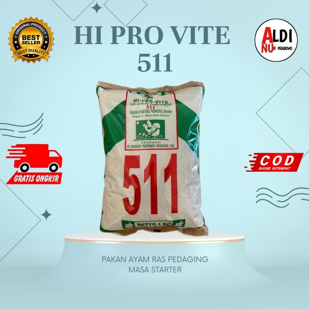 Jual HI PRO VITE 511 PAKAN AYAM - Pakan Ayam Ras Pedaging | Shopee ...