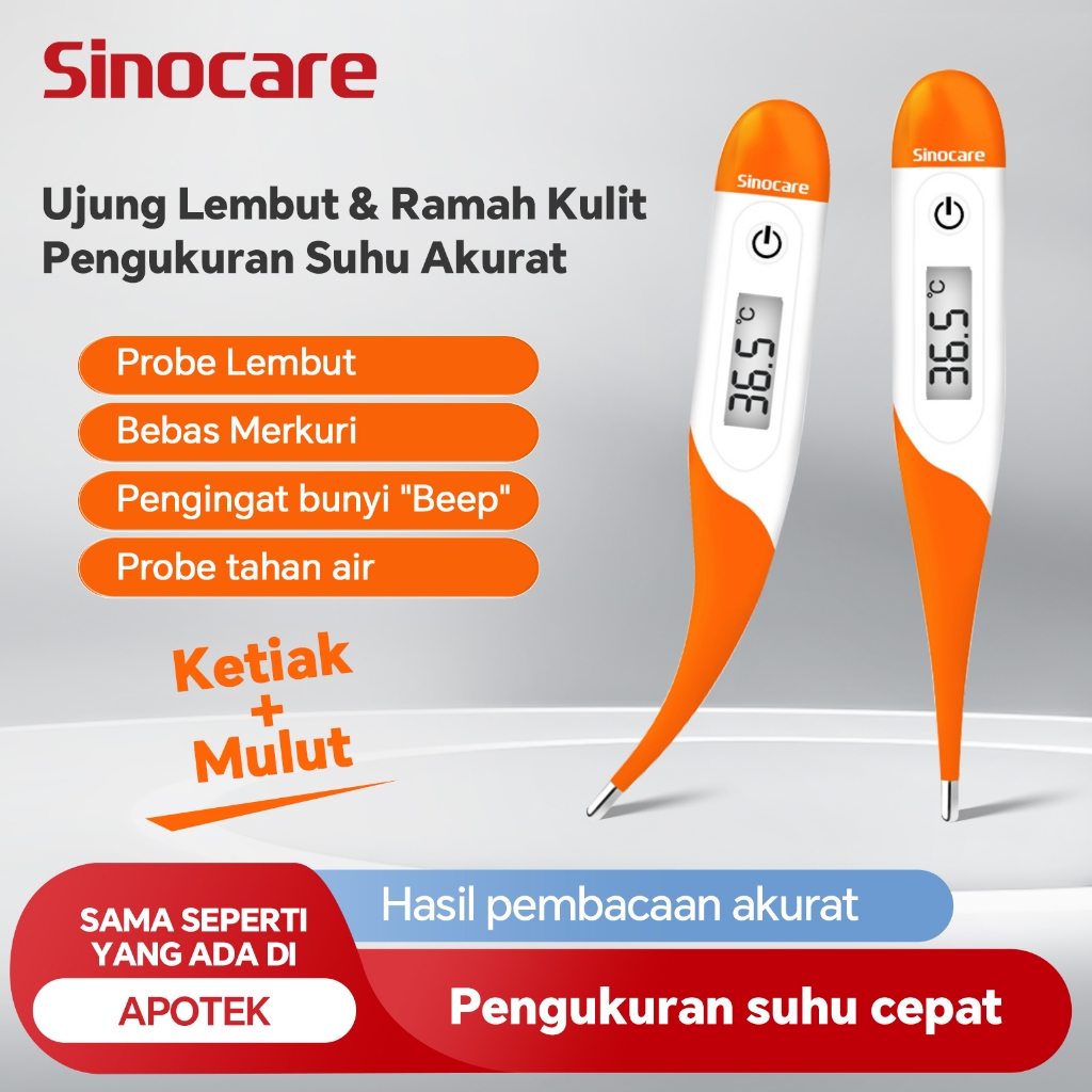 Jual Termometer Digital T15SC Sinocare Digital Bayi, Anak Thermometer ...