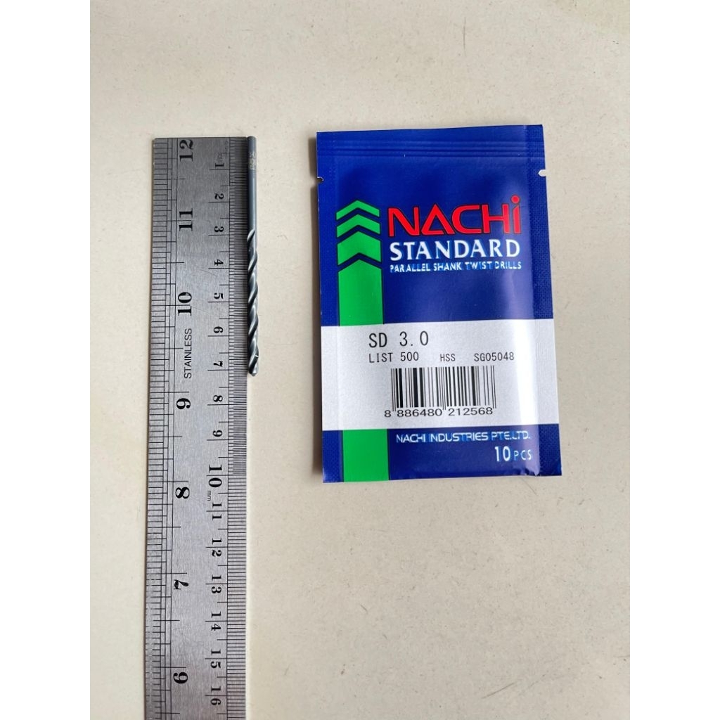 Jual Nachi 3.0 MM Mata Bor Besi HSS - Nachi Mata Bor Nesi HSS 3.0 MM | Shopee Indonesia