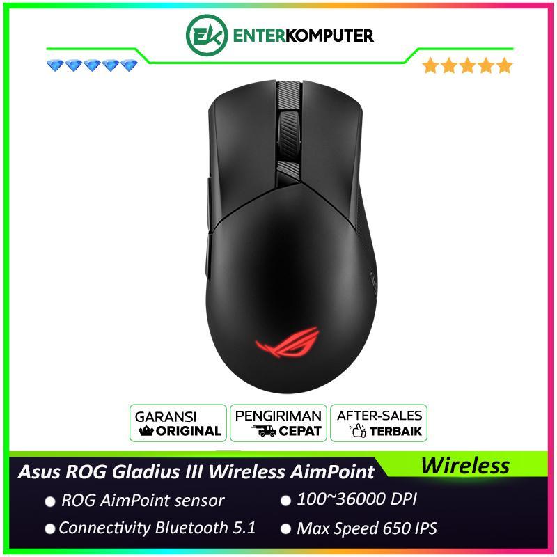 Jual Asus ROG Gladius III Wireless AimPoint Black - Ergonomic Right-Handed Gaming Mouse | Shopee ...
