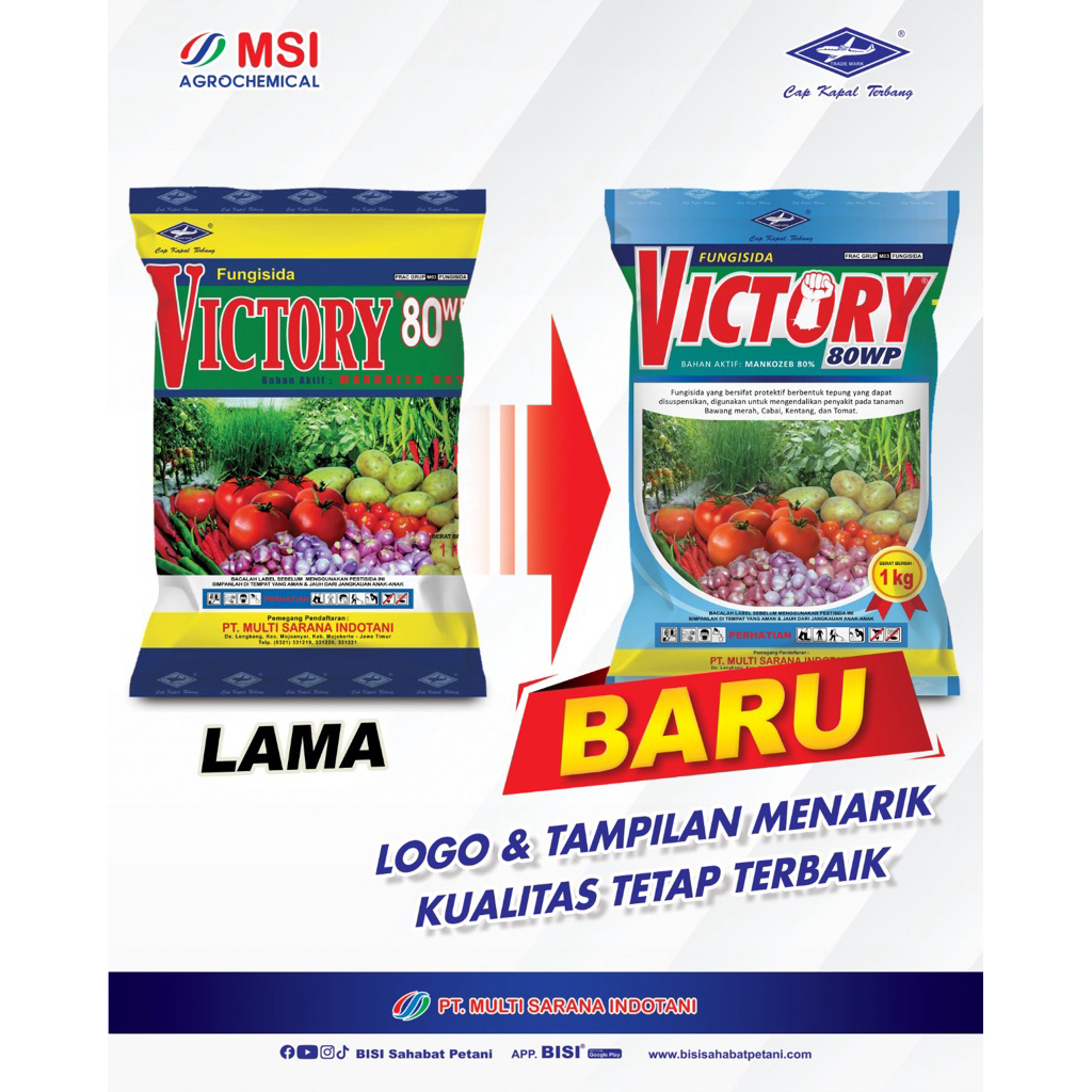 Jual Fungisida Victory 1Kg Mancozeb Kuning Bisi Cap Kapal Terbang ...
