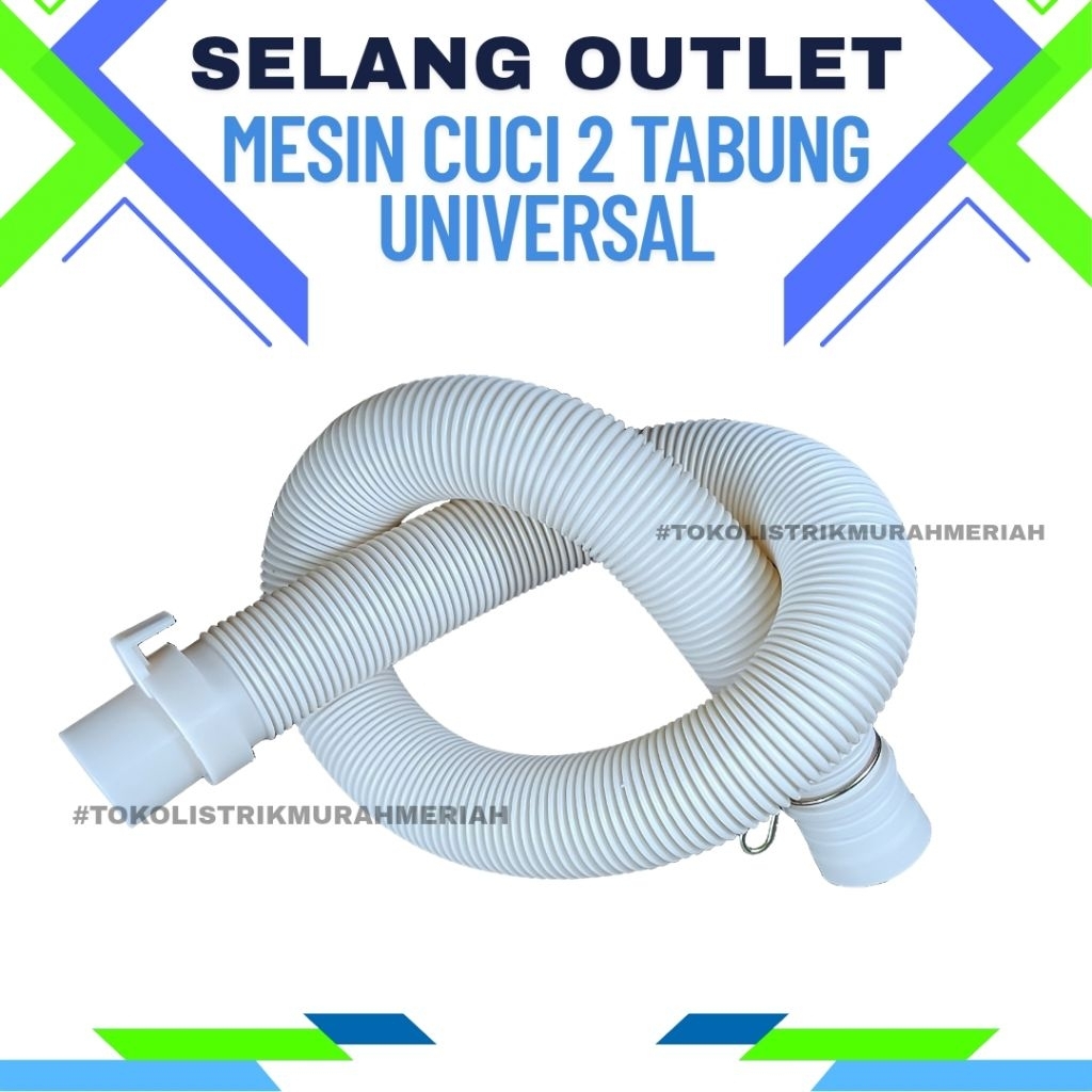 Jual Selang mesin cuci 2 meter pembuangan flexibel universal / SELANG ...