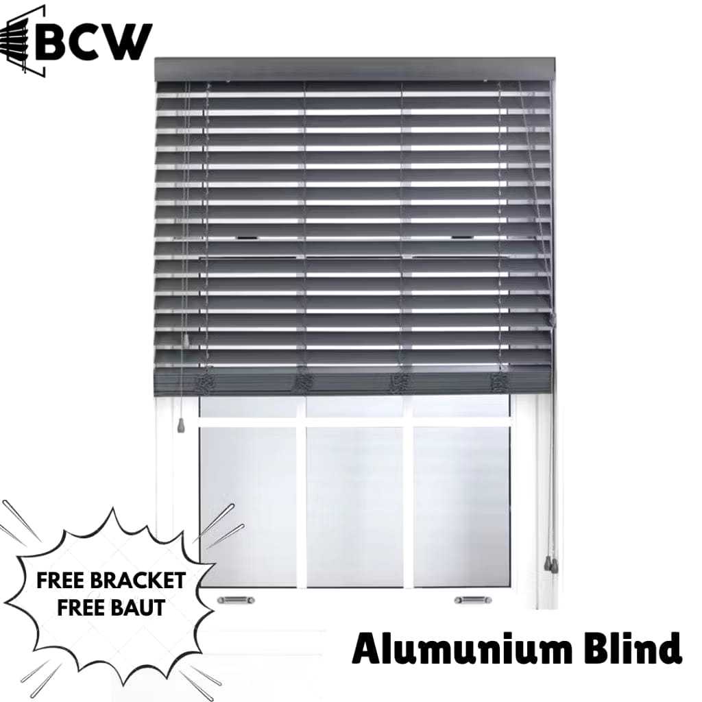 Jual JR DOOR - BCW Alumunium Blinds Stick + Cord - DELUXE SLAT - Tirai ...