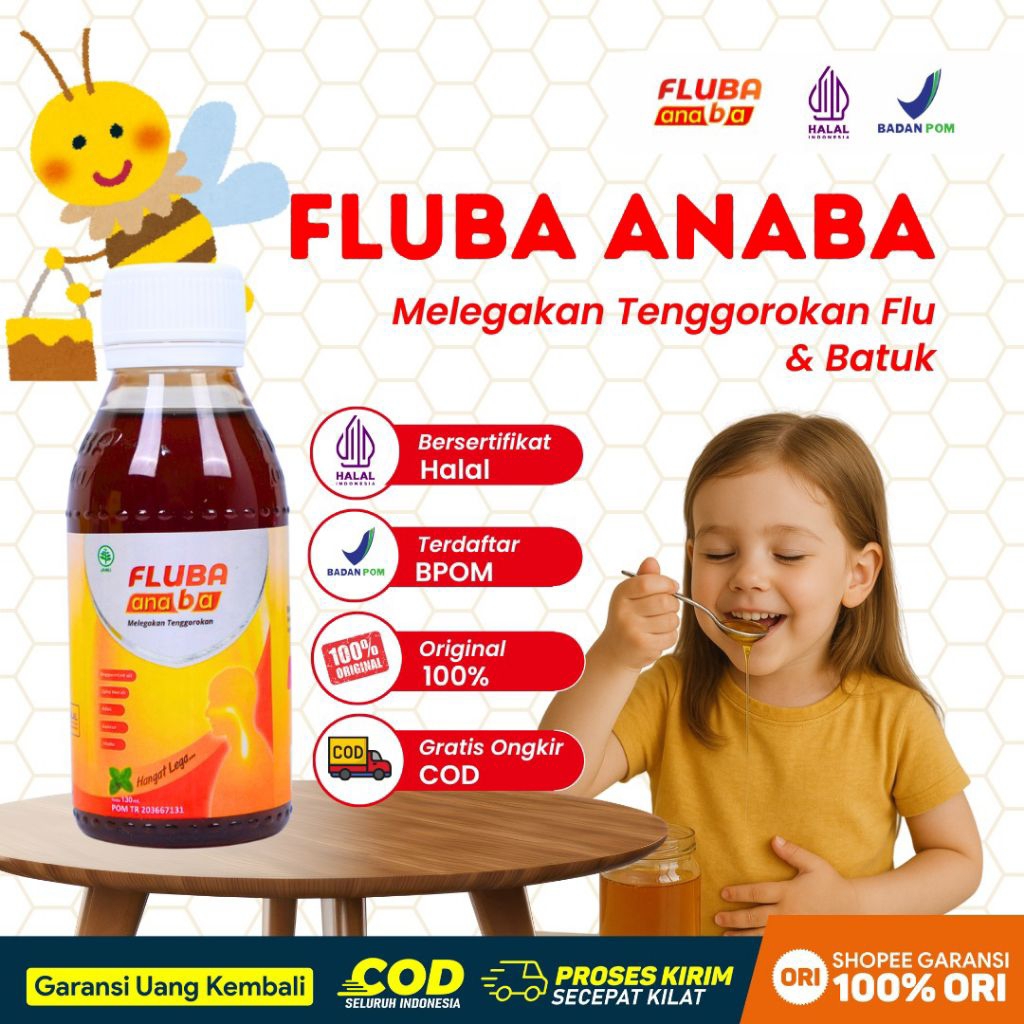 Jual FLUBA ANABA Legakan Batuk & Flu Untuk Anak & Dewasa | Fluba Anaba ...
