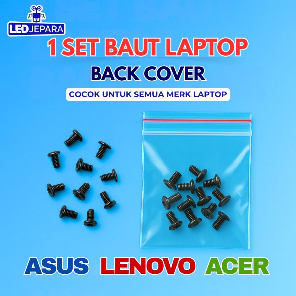 Jual Baut Laptop Back Cover Baut Casing Belakang Laptop Komplit Asus ...
